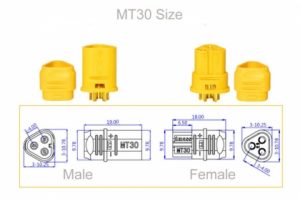 Amass MT30 male & female connector